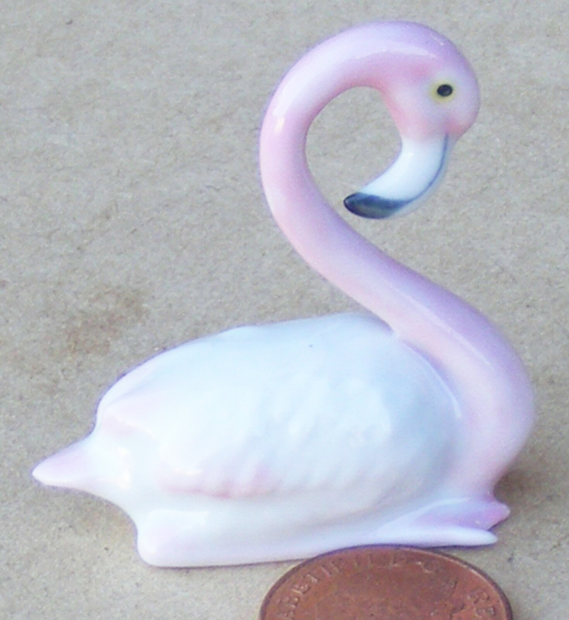 Dolls House Miniature Flamingos
