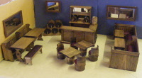 tumdee dolls house miniature pub-bar furniture