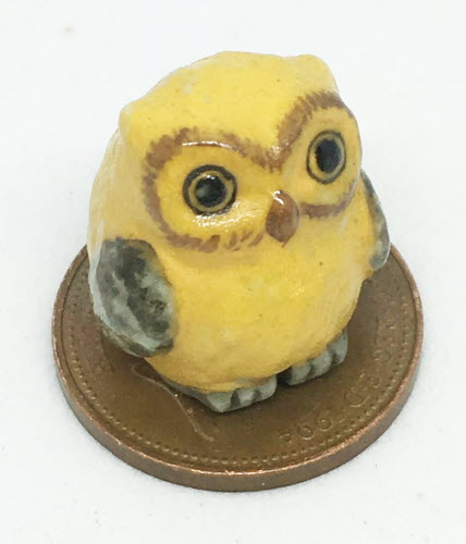 Dolls House Miniature Ceramic Owls