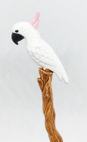 Dolls House Miniature Cockatoo And Toucan