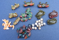 Dolls House Miniature Shell Fish And Crabs