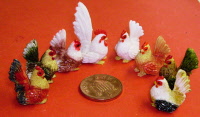 Polymer Clay Chickens