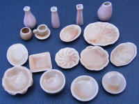 Dolls House Miniature Pink Ceramics