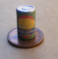 Dolls House Miniature Fruit Tin Cans