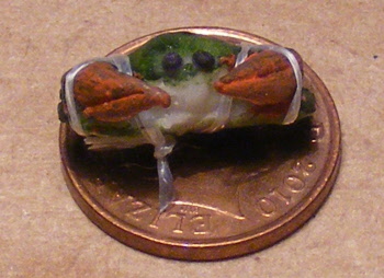 Dolls House Miniature Shell Fish And Crabs