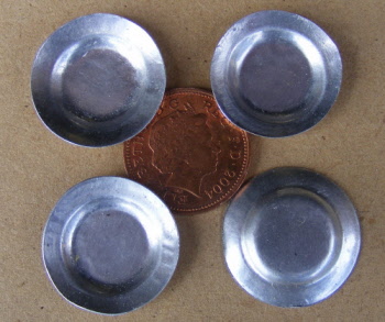 Tumdee Dolls House Miniature Metal Trays