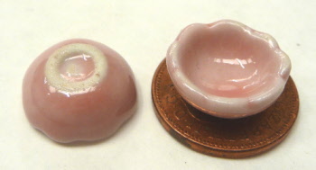 Dolls House Miniature Pink Ceramics