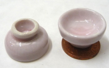 Dolls House Miniature Pink Ceramics