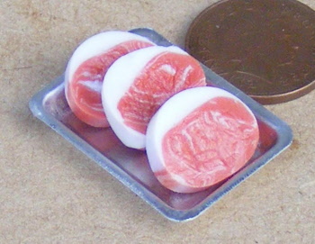 Tumdee dolls house miniature selection of meat butchers shop