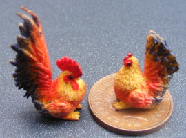 Polymer Clay Chickens