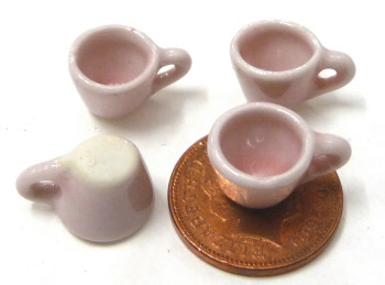 Dolls House Miniature Cups & Saucers
